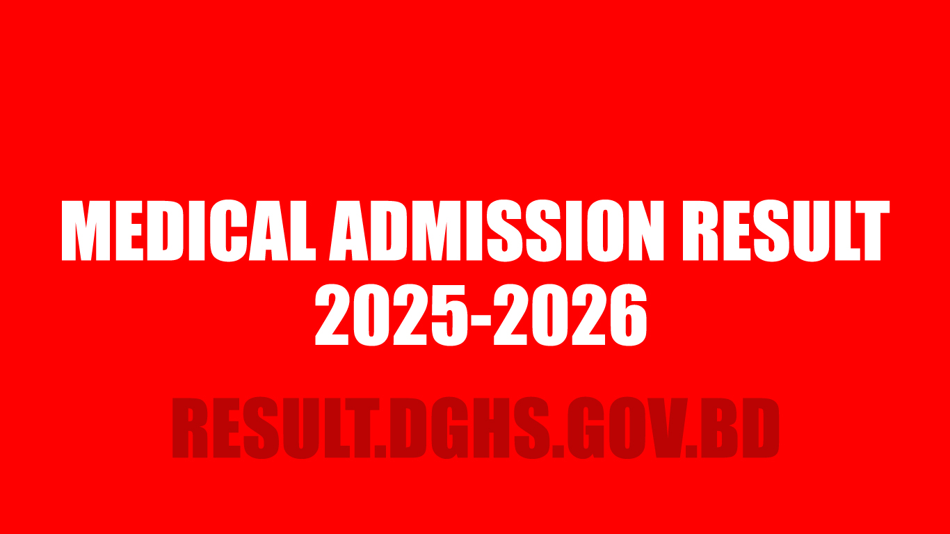 Medical Admission Result 2025-2026 (MBBS/BDS Merit Score)